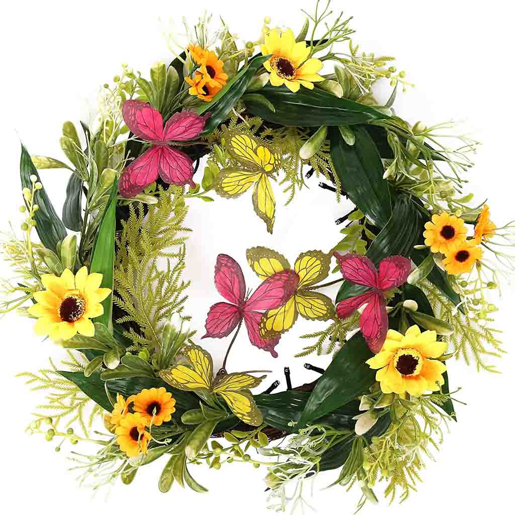 20 Beautiful Spring Wreaths for Your Front Door - The Lived-in Look