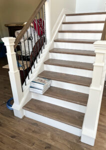 DIY Newel Post to Makeover Your Staircase - The Lived-in Look