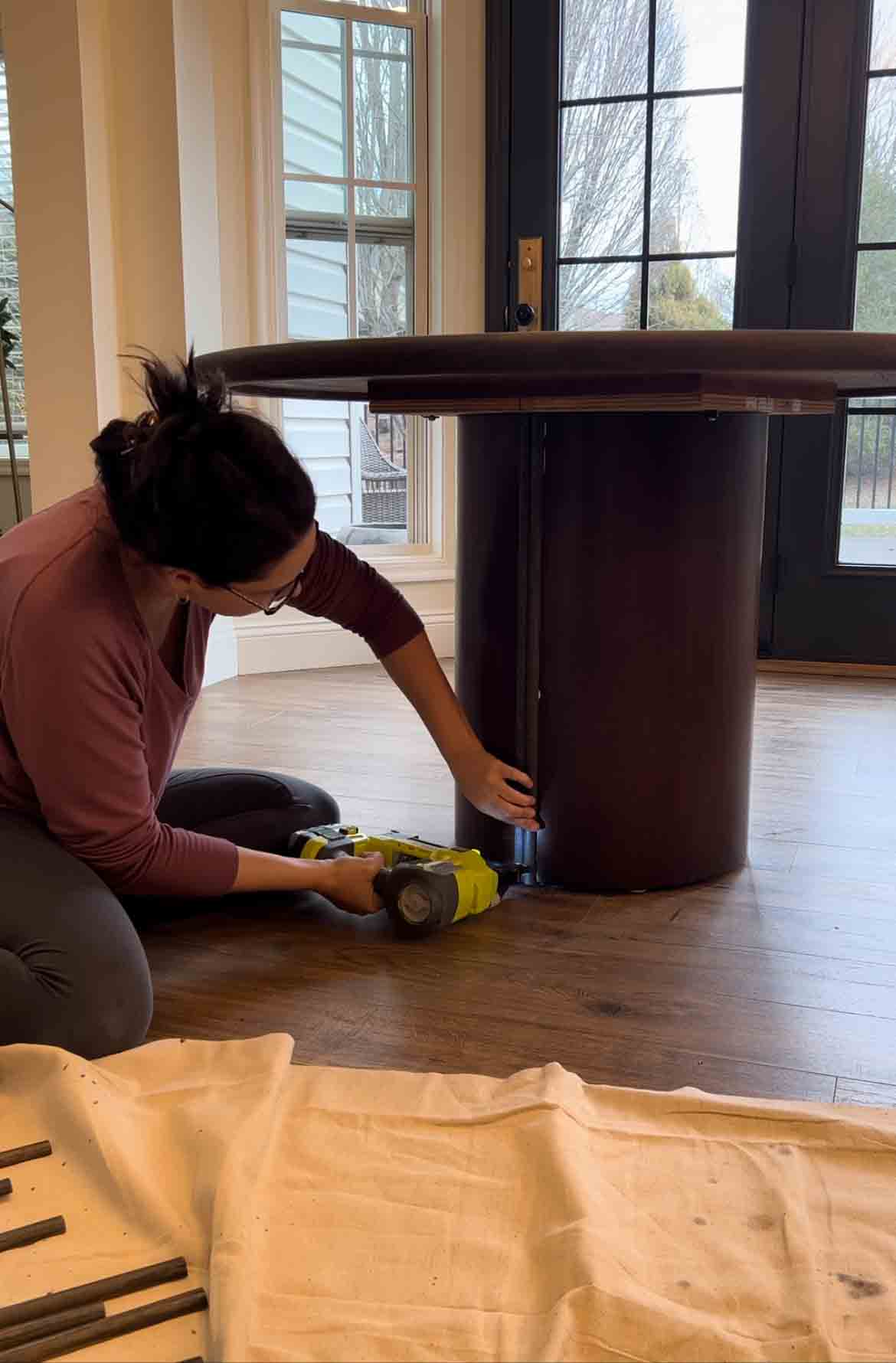 Easy DIY Fluted Side Table Tutorial