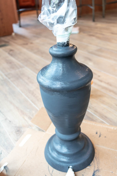 DIY Rustic Table Lamp: Pottery Barn Faris Lamp Dupe - The Lived-in Look