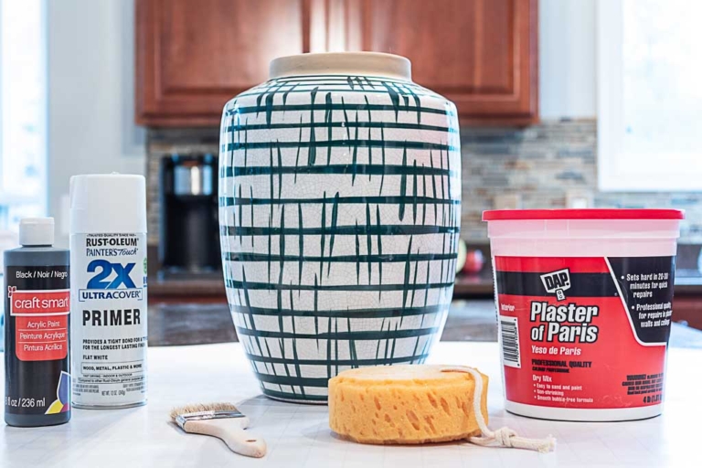 DIY Plaster Vase + Tips for Working With Plaster of Paris