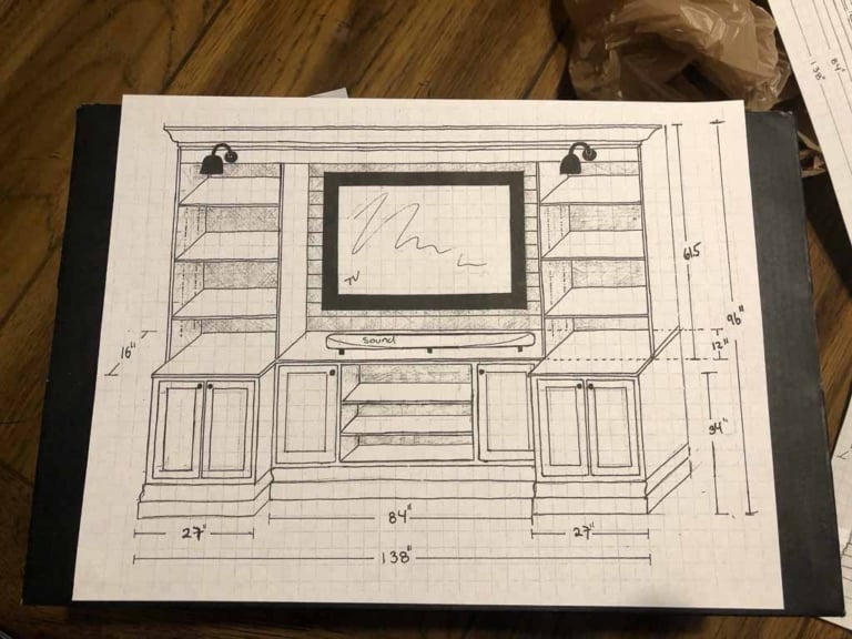 How to Build a Custom built-in Entertainment Center