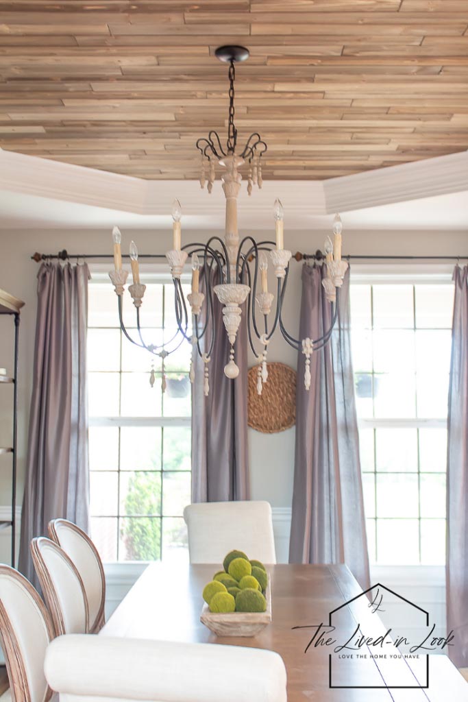 Easy DIY Rustic Planked Ceiling- The Lived-in Look